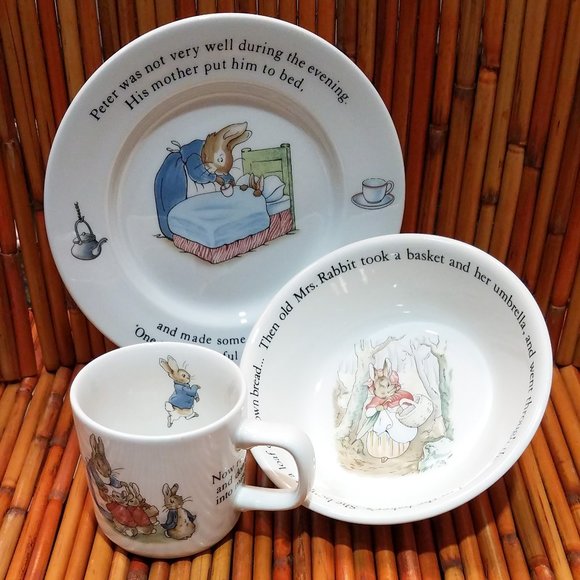 Wedgwood | Dining | Vintage Wedgewood Peter Rabbit Set | Poshmark